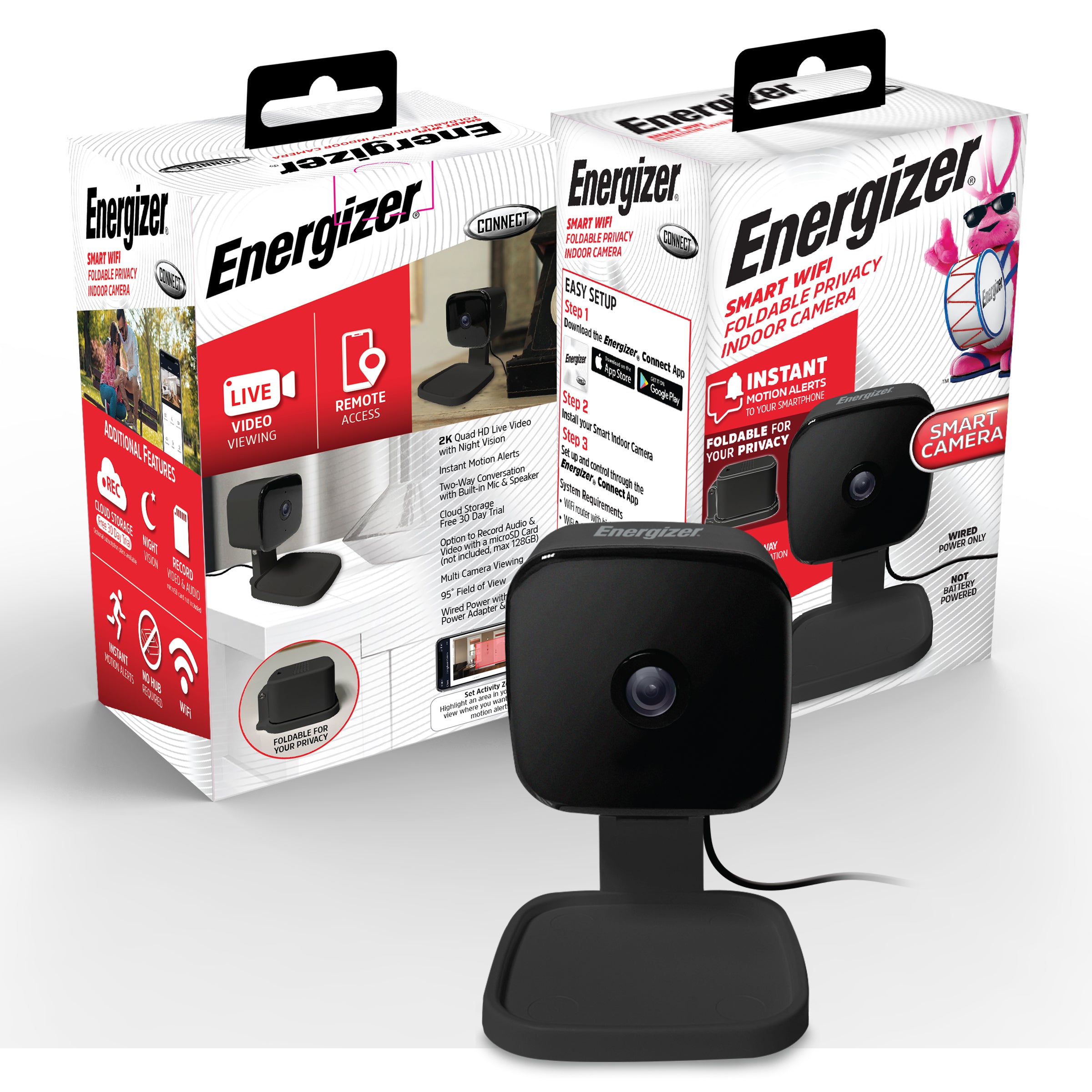 Energizer® Smart 1080p Indoor Foldable Privacy Camera – JEM GLOBAL